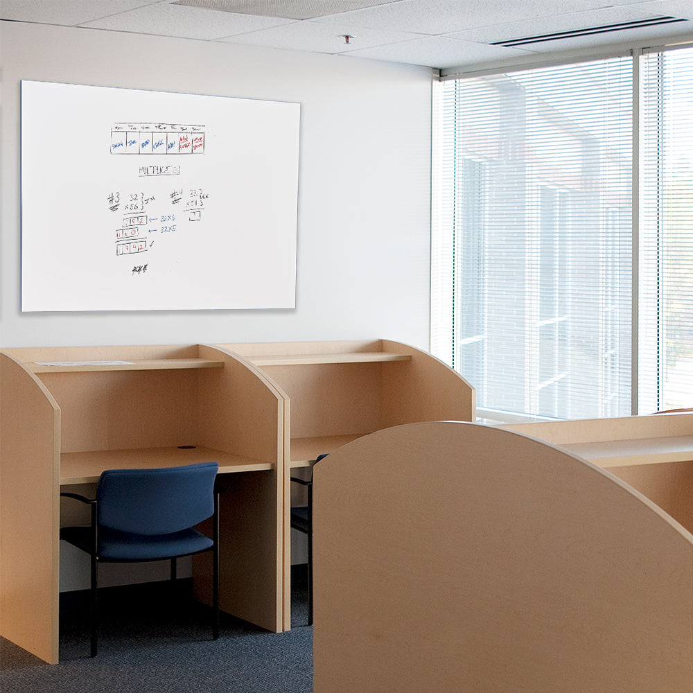 Lousa Quadro Branco Fórmica Modular Moldura de Alumínio Borderless – Stalo